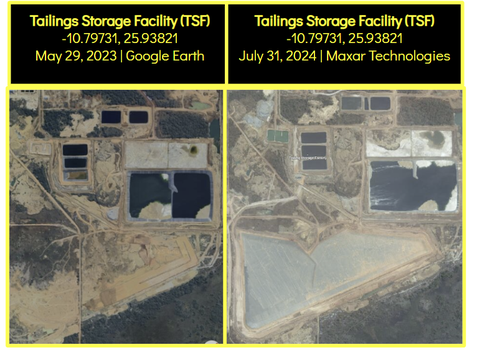Figure 21. Tailings Storage Facility, May 2023-July 2024, © 2023 Google ...